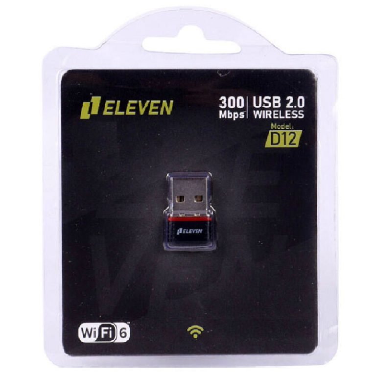 خرید و قیمت دانگل شبکه USB بی سیم Eleven D12